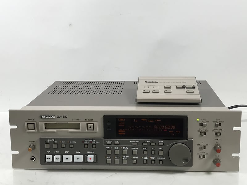 Tascam DA 60 Timecode DAT Machine DA-60 w/ RC-D6 Remote | Reverb