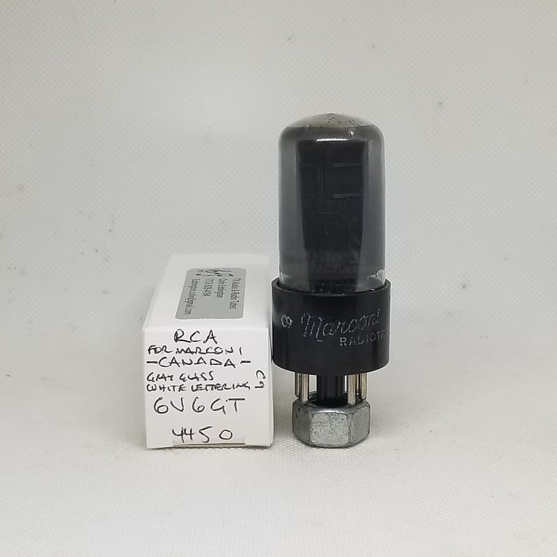 RCA Marconi 6V6GT Gray Glass Single Tube NOS 6V6 | Reverb