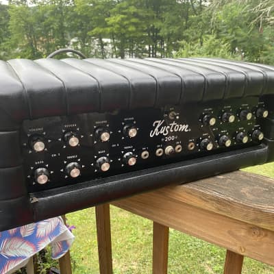 Vintage 1970's Kustom 150 Tuck and Roll Stack | Reverb