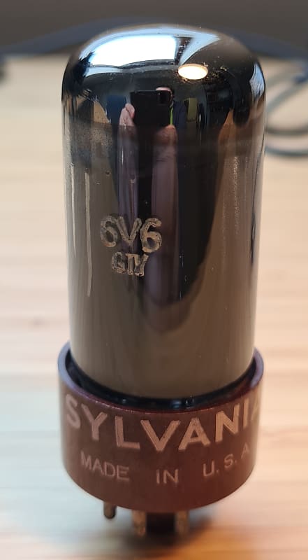 2x Sylvania 6V6 GTY Vintage Power amp tube MATCHED | Reverb