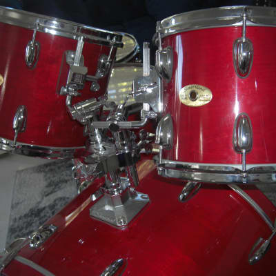 Slingerland HSS Lite 90s Violin Red 6 pc Drum Kit Beautiful | Reverb