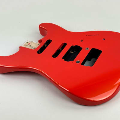 Charvel IMC Model 3 Body, MIJ, 1987 - Tangerine Metallic | Reverb