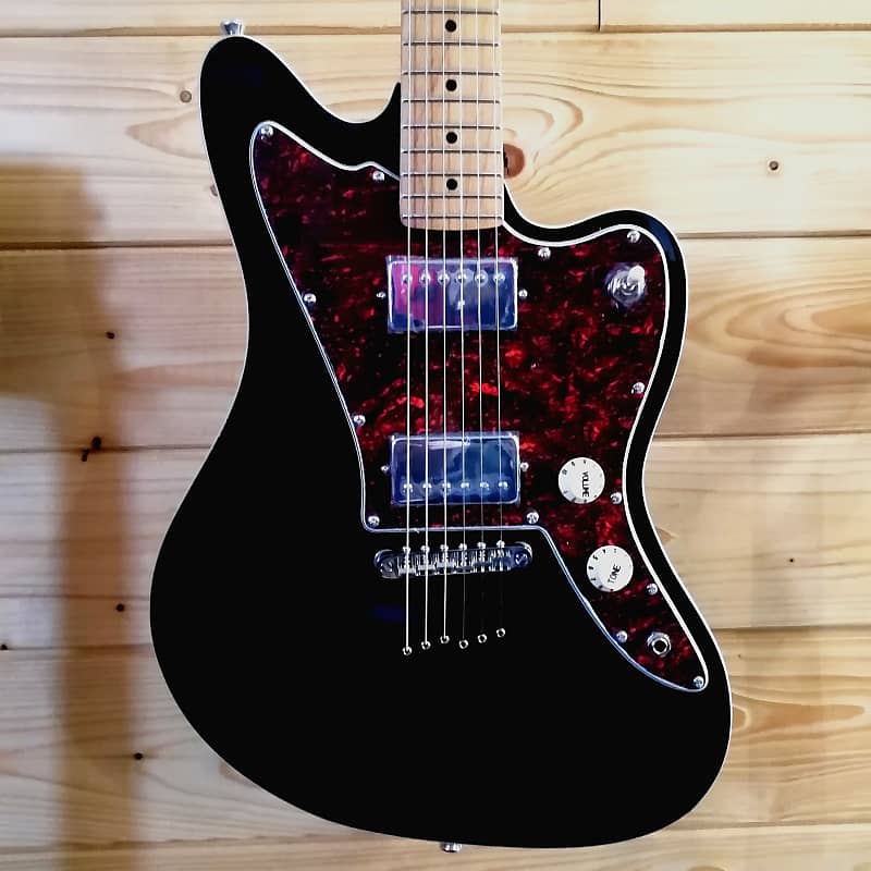 JET GUITARS - JJ350BK Jazzmaster Style - Roasted Maple neck - | Reverb