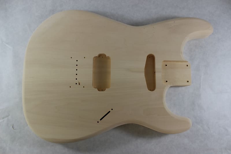 Unfinished Basswood Hardtail HxS guitar body - fits Fender | Reverb