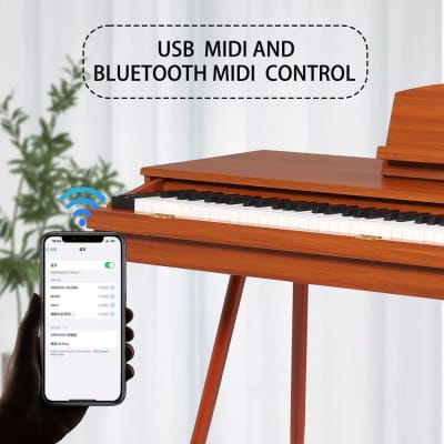 Digital Desk Table Piano 88 Key Weighted Keyboard With Music | Reverb