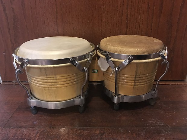 Pakistan Natural Wood Bongos | Reverb