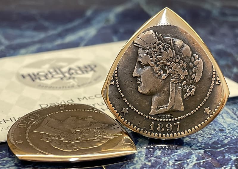 The Highland Plectrum Co. One 1897 French 10 Centimes Coin | Reverb