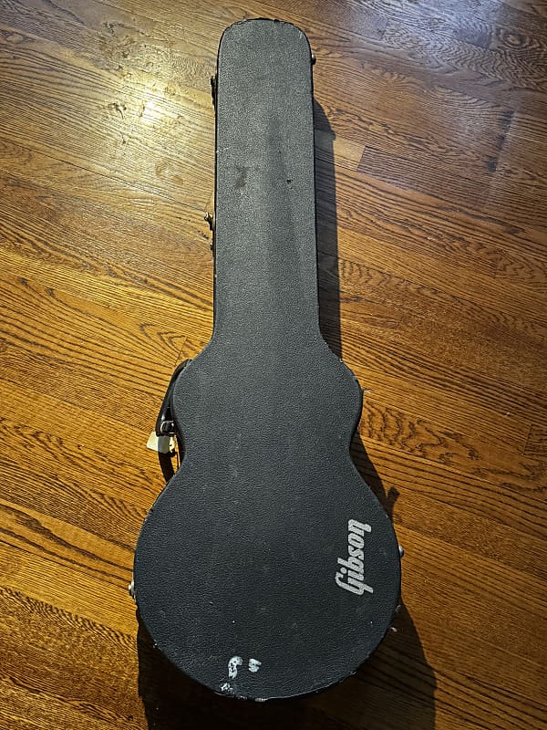 VINTAGE Gibson Les Paul Case Blue Interior Hard Case | Reverb