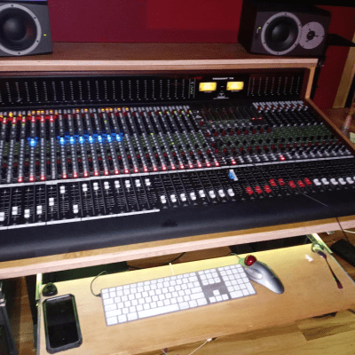 Trident 78 mixing console 2019 black top surface, wood cheeks | Reverb