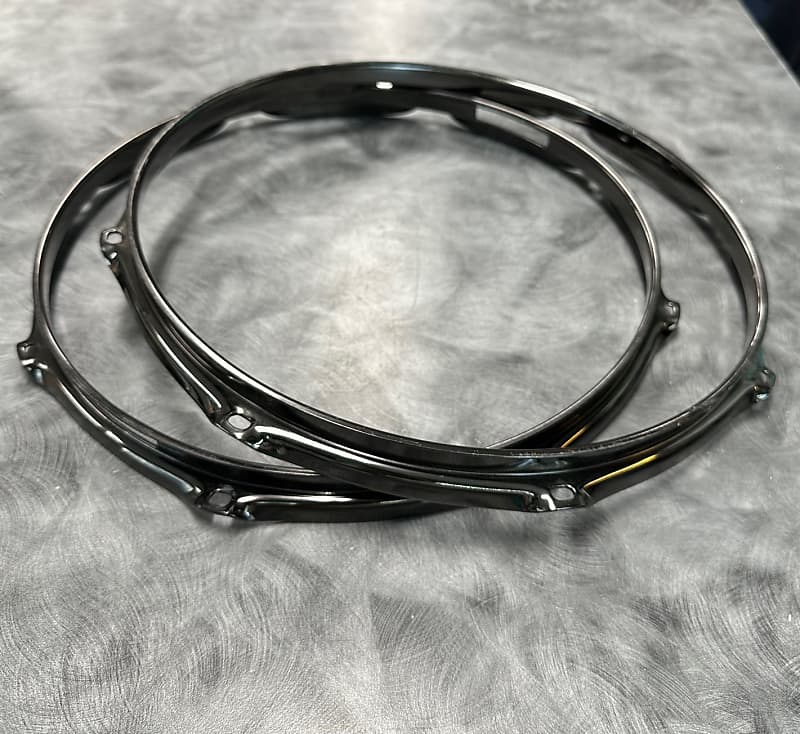Used Generic 13" 8-Hole Snare Drum Hoops Batter and Snare | Reverb