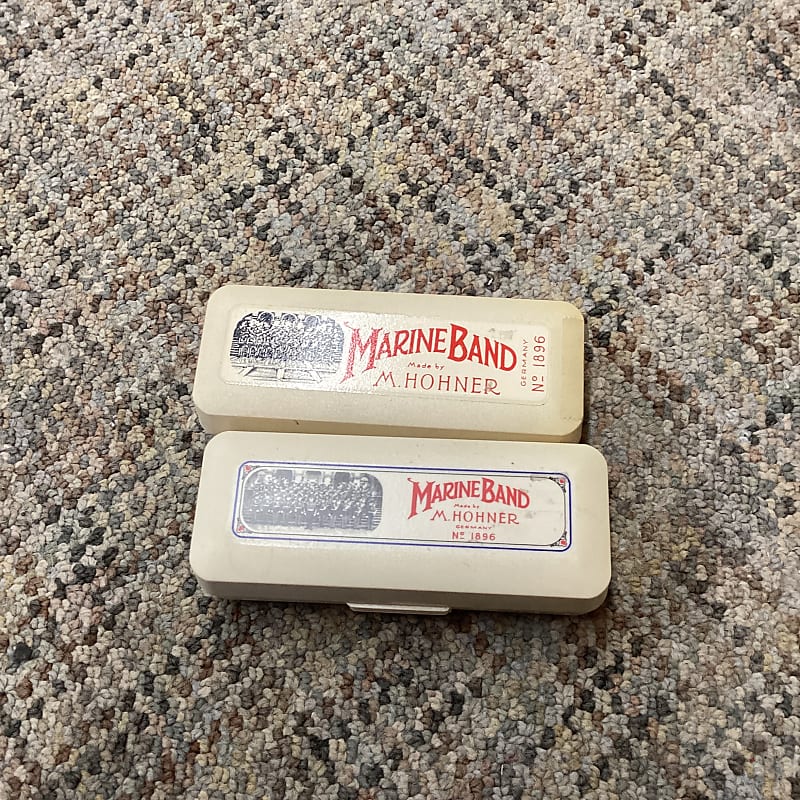 NOS Hohner Marine Band Harmonica set of 2 (B,E) | Reverb