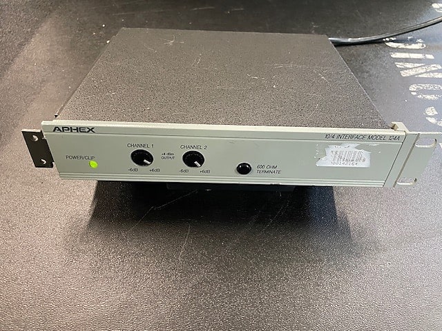 Aphex -10/+4 Interface Model 124 2 Channel Audio Leveler | Reverb