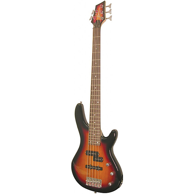 Kona KE5BSB Deluxe 5-String Electric PJ Bass Guitar with | Reverb UK