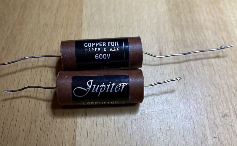 ONE(1) Jupiter Copper Foil Paper & Wax 0.1uF 600V hi-end | Reverb