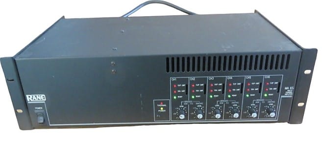 RANE MA 6S Bridgeable Pro Audiophile Multi-Channel Amplifier | Reverb