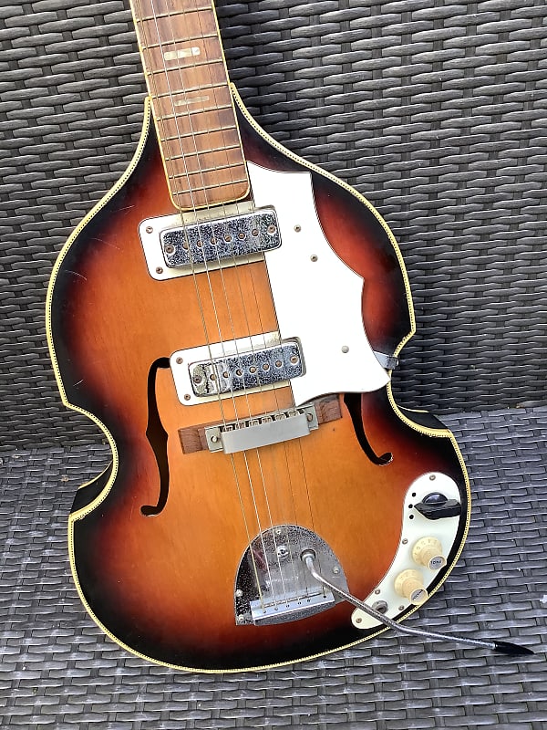 Egmond Frima Violin Guitar like framus Hofner beatles | Reverb Canada