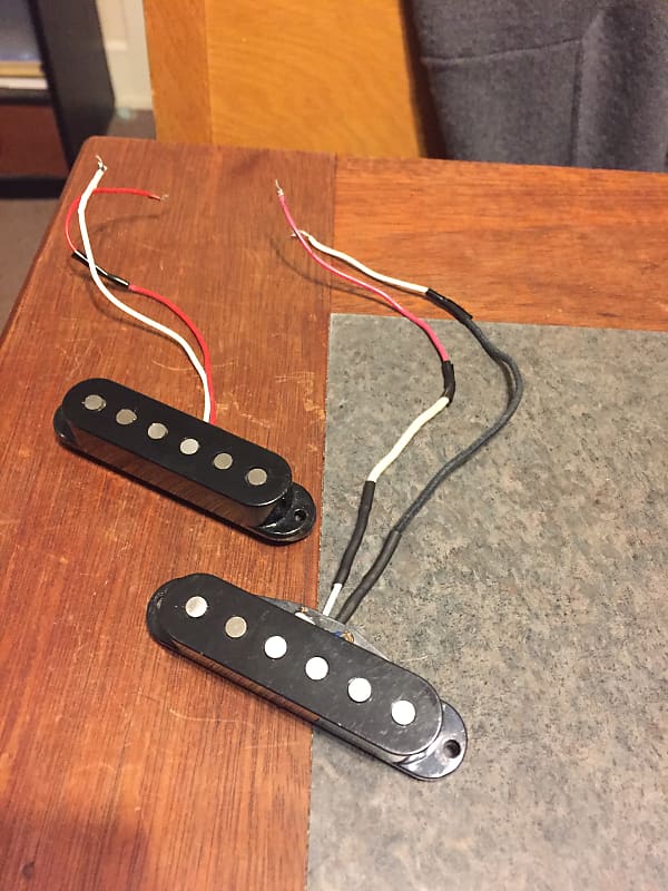 Fender Flat pole American Standard strat pickup pair | Reverb