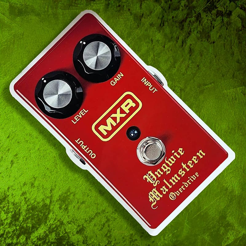 MXR YNGWIE MALMSTEEN OVERDRIVE PEDAL STICKER INSANELY RARE | Reverb