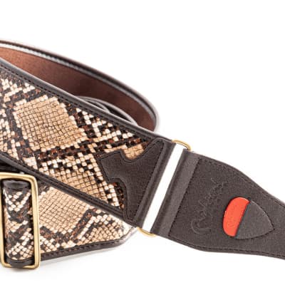 Snake II Guitar Strap – Vegan Faux Leather Design | Reverb France