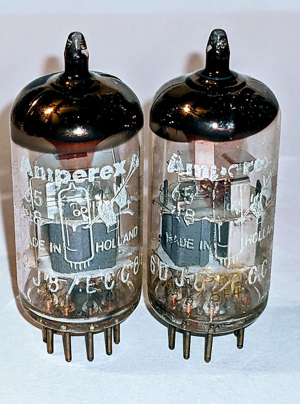 Amperex Bugle Boy 6DJ8 / ECC88 Tube Pair | Rare Slim Boy | | Reverb