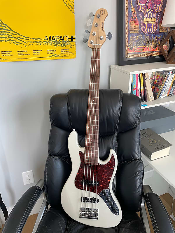 Sadowsky Metro Express 21-Fret Vintage J/J 5 String White | Reverb