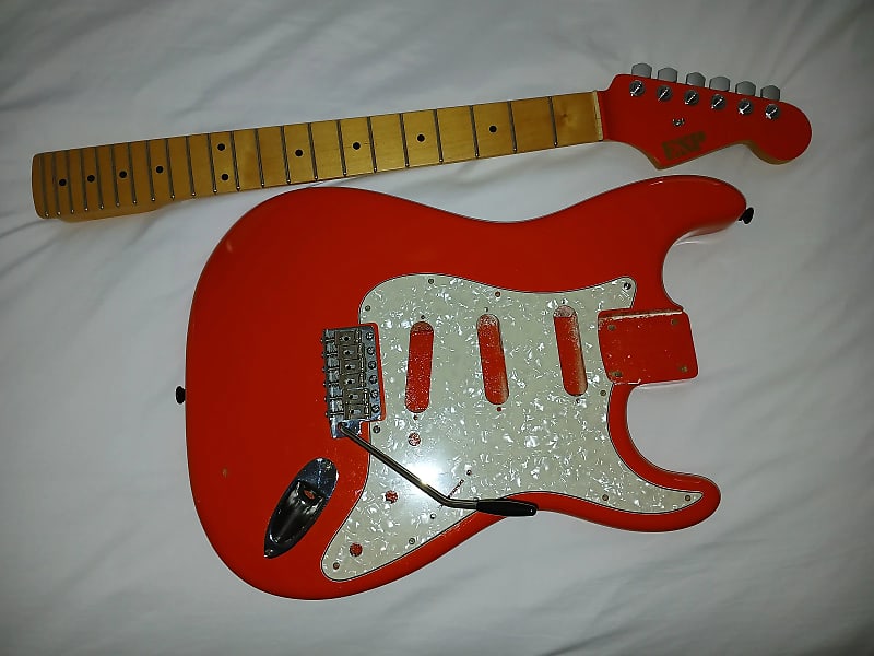 ESP Strat 1985 - orange | Reverb