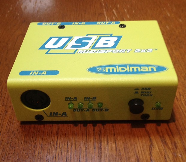 Midiman Midisport 2x2 USB Midi Interface - Free Shipping | Reverb