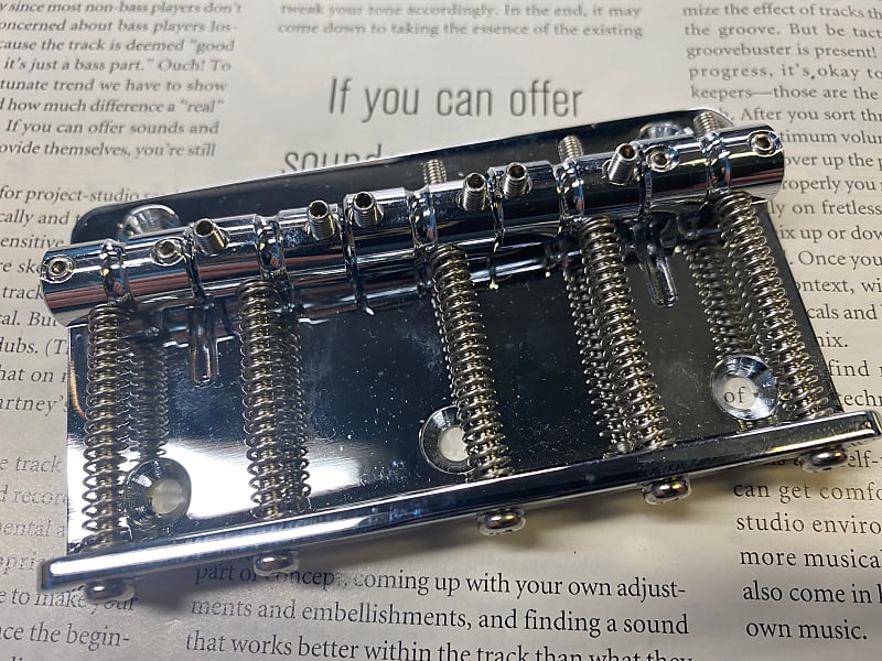 Gotoh 205B-5 | 5-String Bass Bridge | Chrome | Reverb