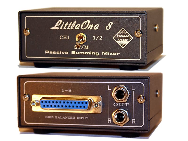 Summing Mixer LittleOne 8x2 D-Sub TRS 1xSTM | Reverb