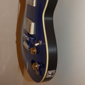 Cort M600-BB Bright Blue Guitar Mahogany Body | Reverb