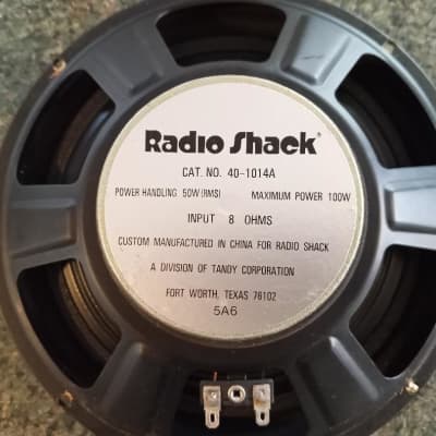 Radio Shack 40-1014A 10-inch woofer in very good condition - | Reverb