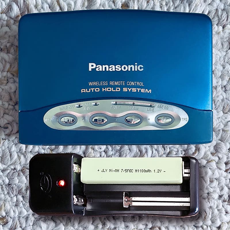 [RARE] PANASONIC S95 Walkman Cassette Player, Candy Blue ! | Reverb