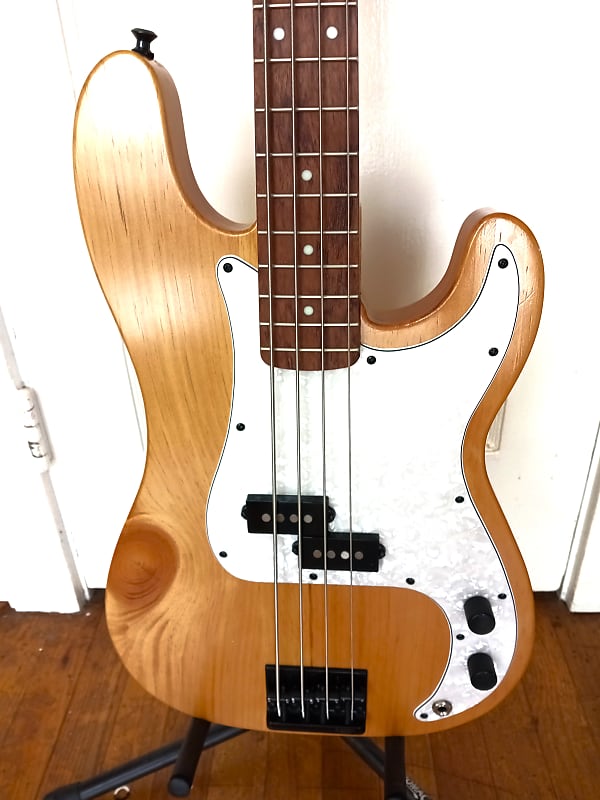 Custom Built 57 "Slab Style" P Bass-Curley Maple/Padouk | Reverb