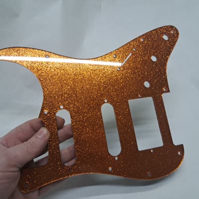 Copper Sparkle Glitter HSS pickguard Fits Fender Strat | Reverb