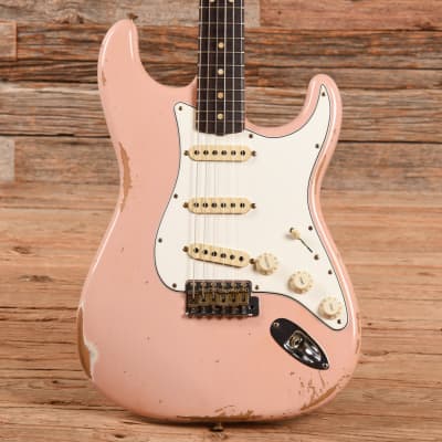 Fender Custom Shop 62 Stratocaster Relic Shell Pink Rosewood | Reverb