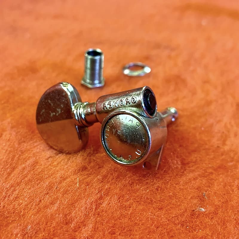 Grover PAF Pat pend treble guitar tuner c 1960 Chrome | Reverb