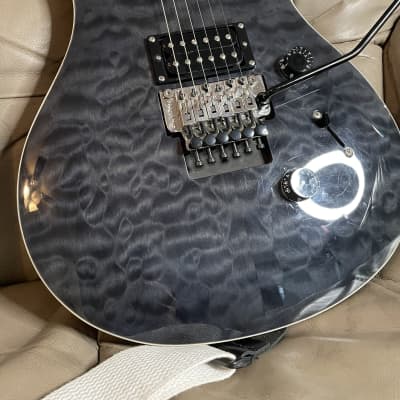 PRS SE custom 24 Floyd rose Blue Quilted maple too | Reverb