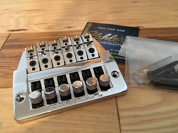 Kahler Fixed Bridge With Roller 3300 2016 Chrome | Reverb