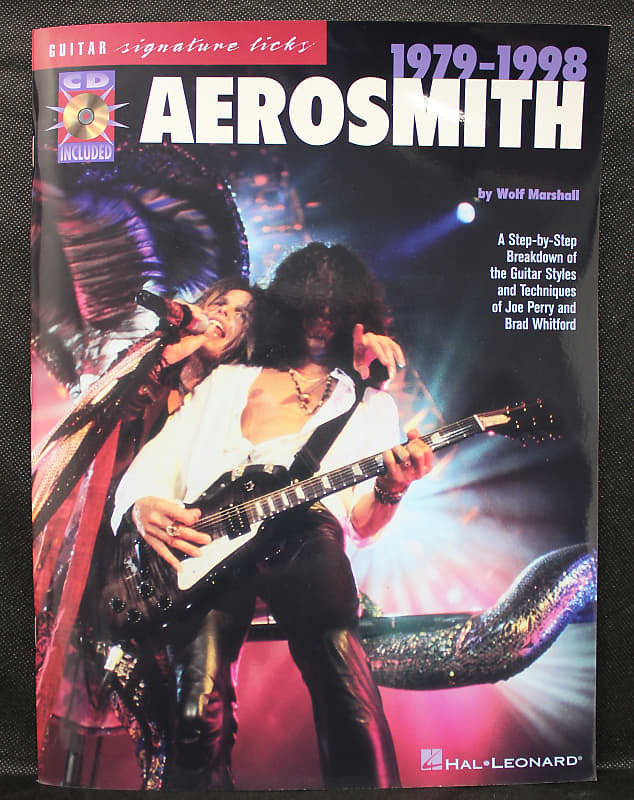 Aerosmith 1979-1998 Signature Licks Guitar TAB Songbook w/CD | Reverb