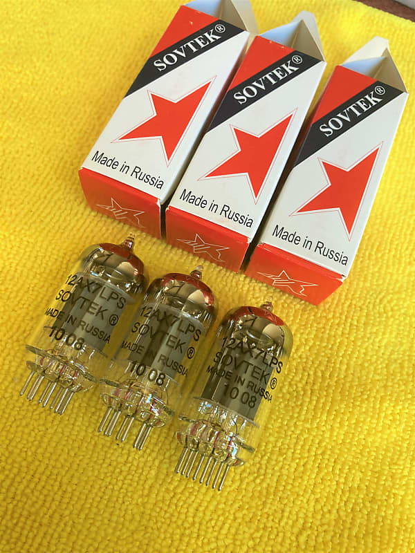 3x Sovtek 12AX7LPS 12AX7 Preamp Tubes - New w/Matched Codes | Reverb