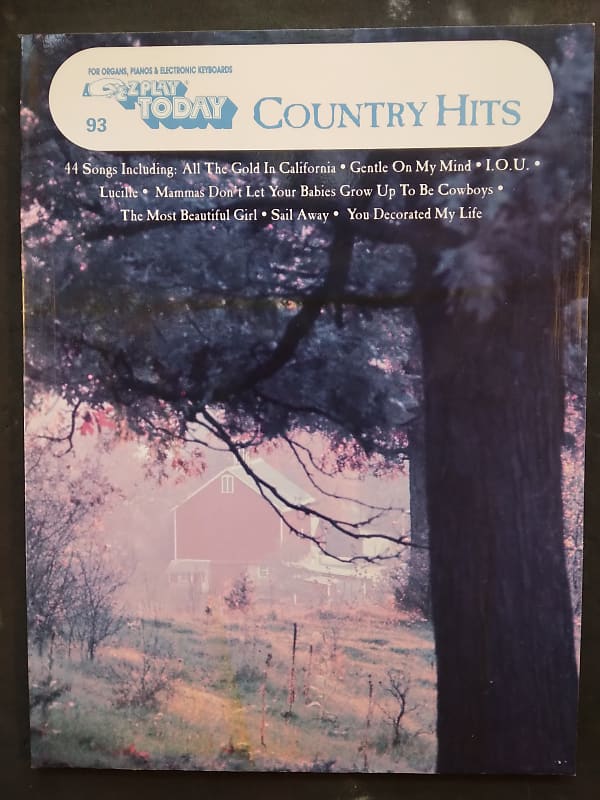 EZ Play Today Country Hits Music Book | Reverb