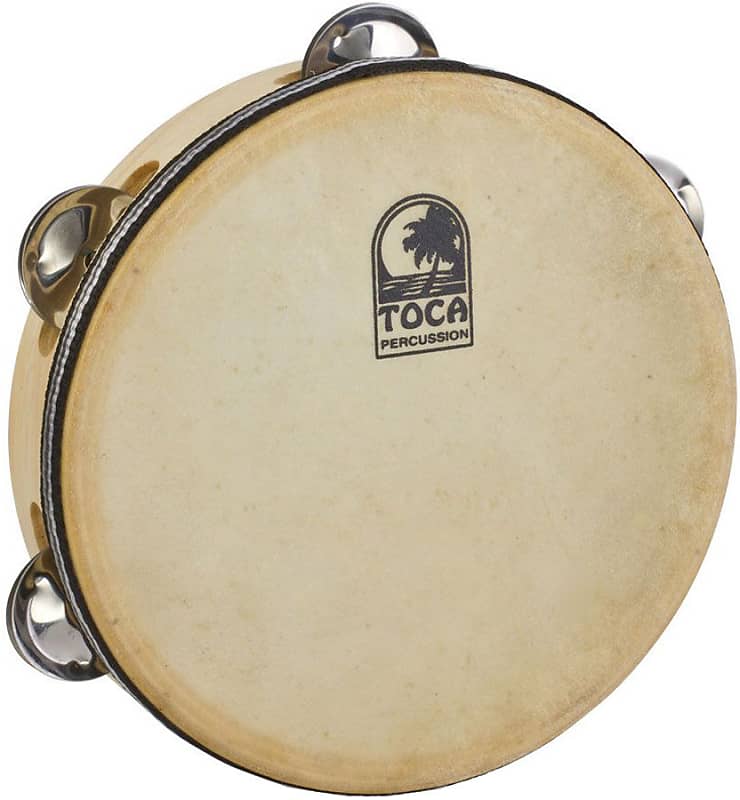 Toca Wood Tambourine - 7-1/2 Single Row with Head | Reverb