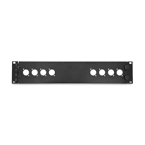 2u Space Hinged Rack Panel w/ 4x4 D Connector Punchout Holes | Reverb