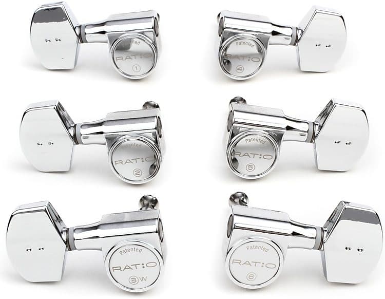 Graph Tech Ratio 3+3 Acoustic Guitar Tuners/Machines - | Reverb