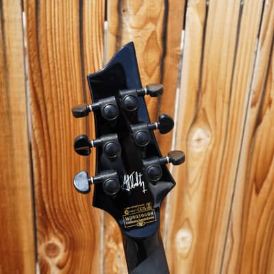 Schecter DIAMOND SERIES Artist Series Raven Dark V FR Abbath | Reverb