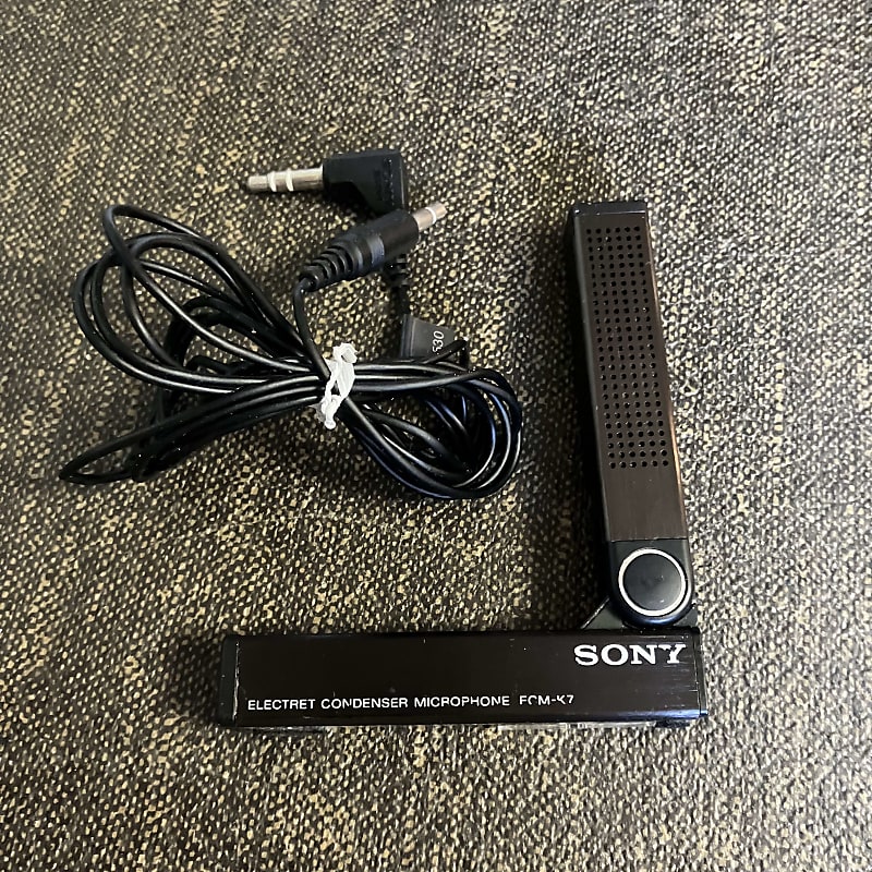 Sony ECM-K7 Electret Condenser Microphone 2000's - Black | Reverb