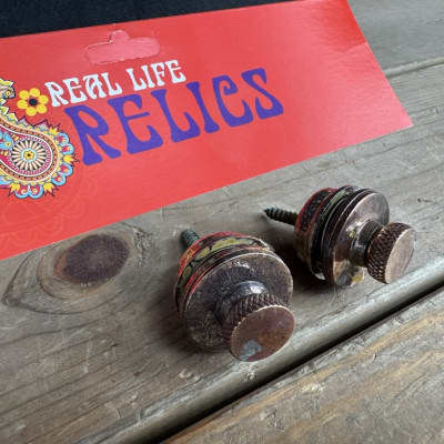 Real Life Relics Strap Locks Aged Gold [DE7] | Reverb UK