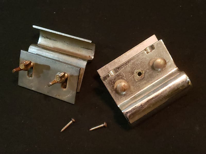 60’s Fender Short Scale Pedal Steel Footpedal Board Brackets | Reverb