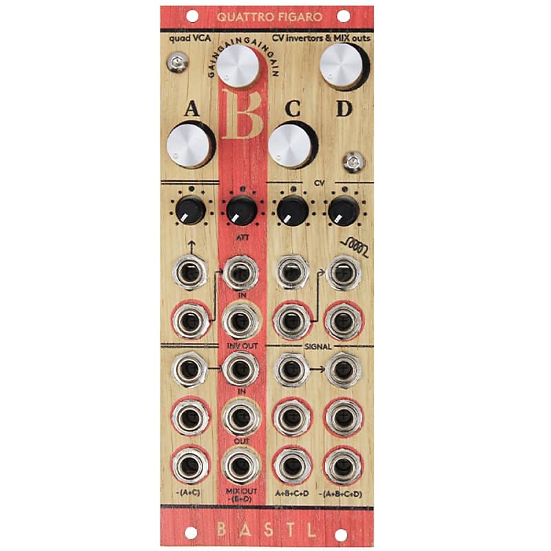 Bastl Instruments Quattro Figaro Eurorack Quad VCA/Mixer | Reverb