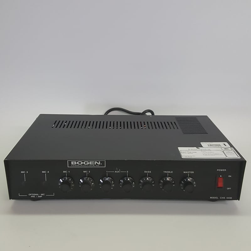 Bogen CHS 100B 100 Watt PA Amplifier | Reverb
